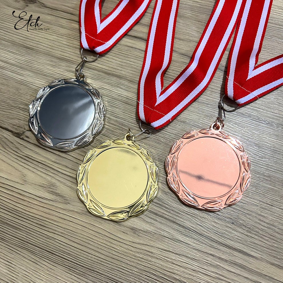 Excellence Medal with Red Straps – Etch