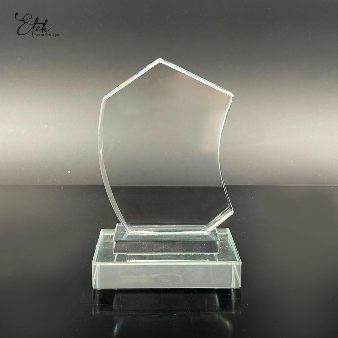 Hexagonal Wave Trophy Award – Etch