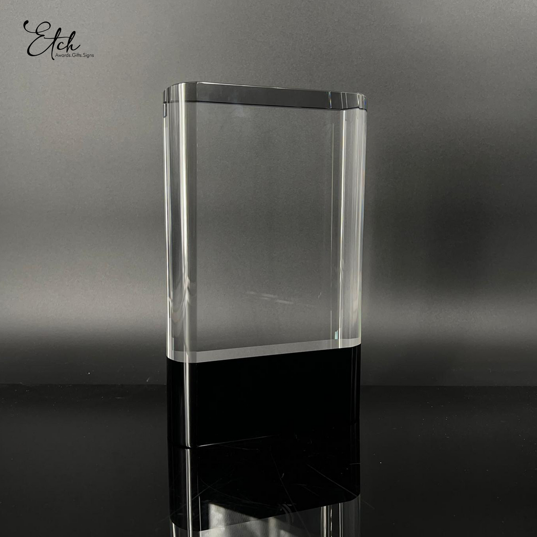 Midnight Square Trophy Award – Etch