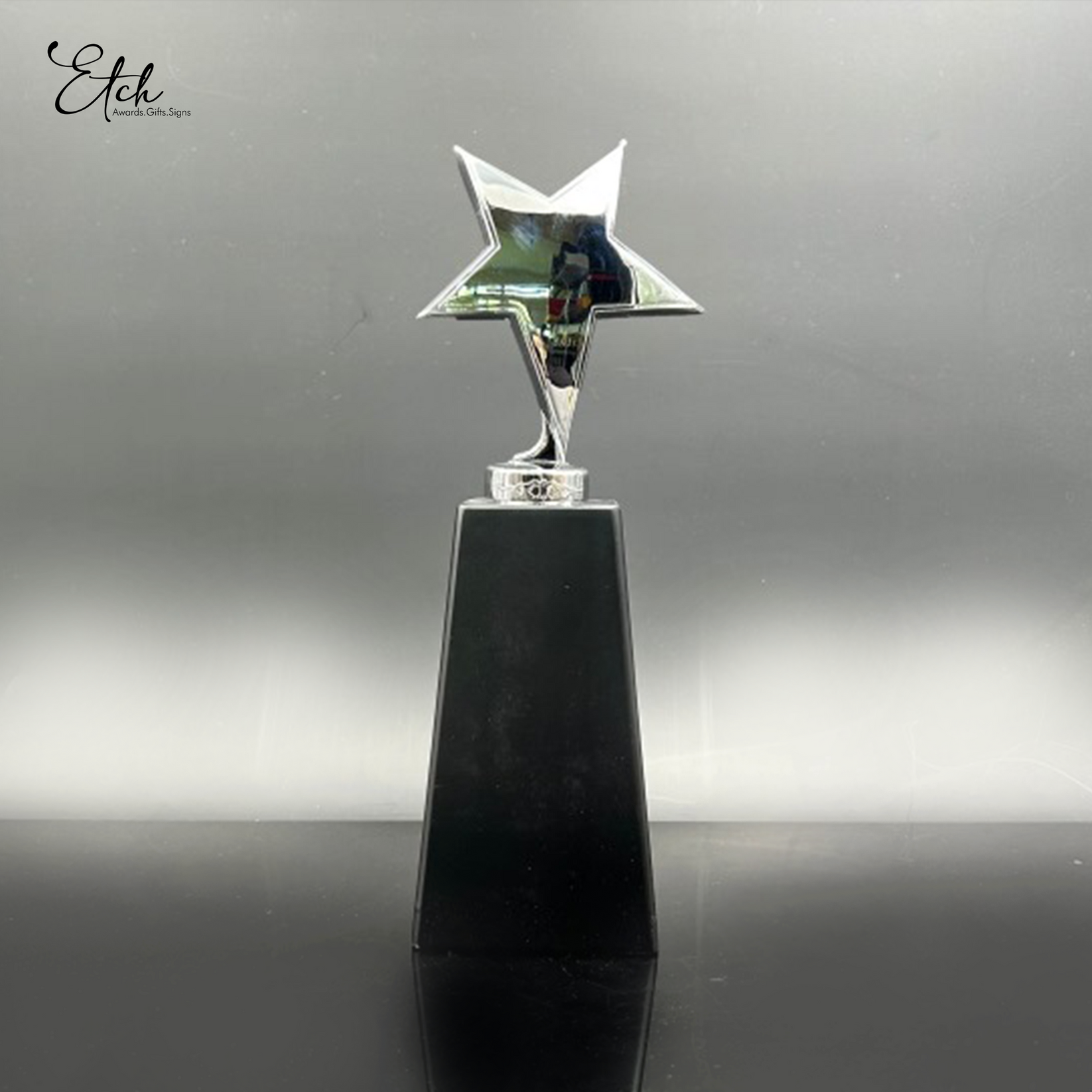 Silver Star Trophy – Etch