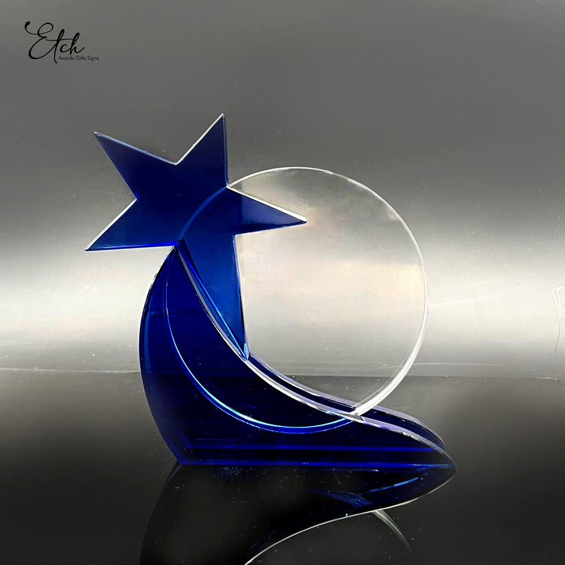 Starry Ocean Creast Award – Etch