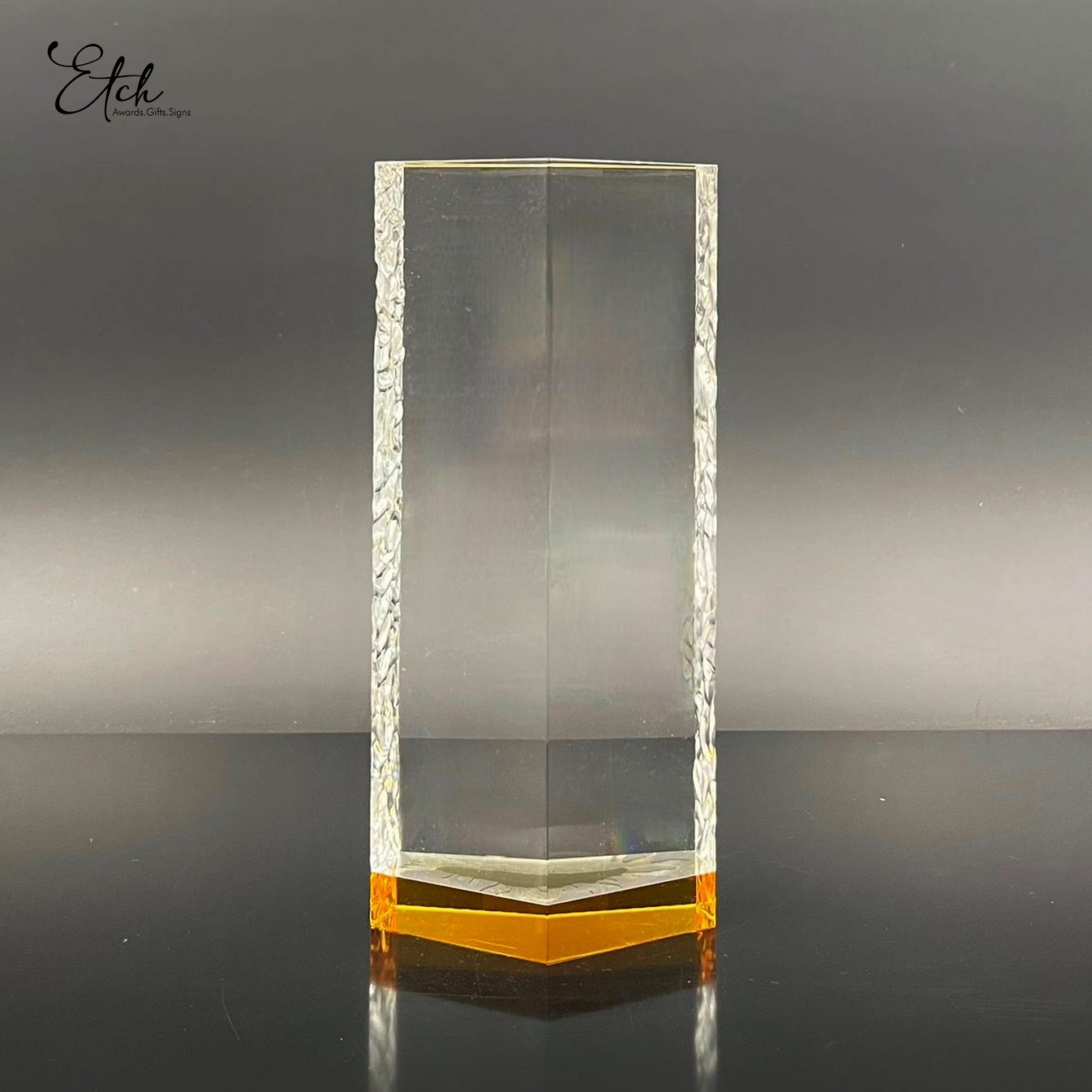 Tri-Cube Sunburst Award – Etch