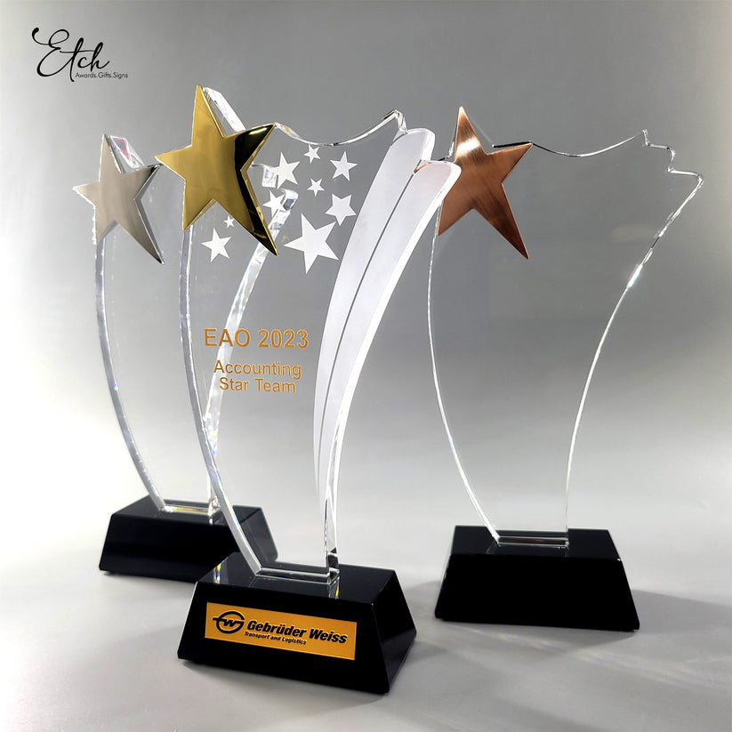 Trio Wavy Star Award – Etch