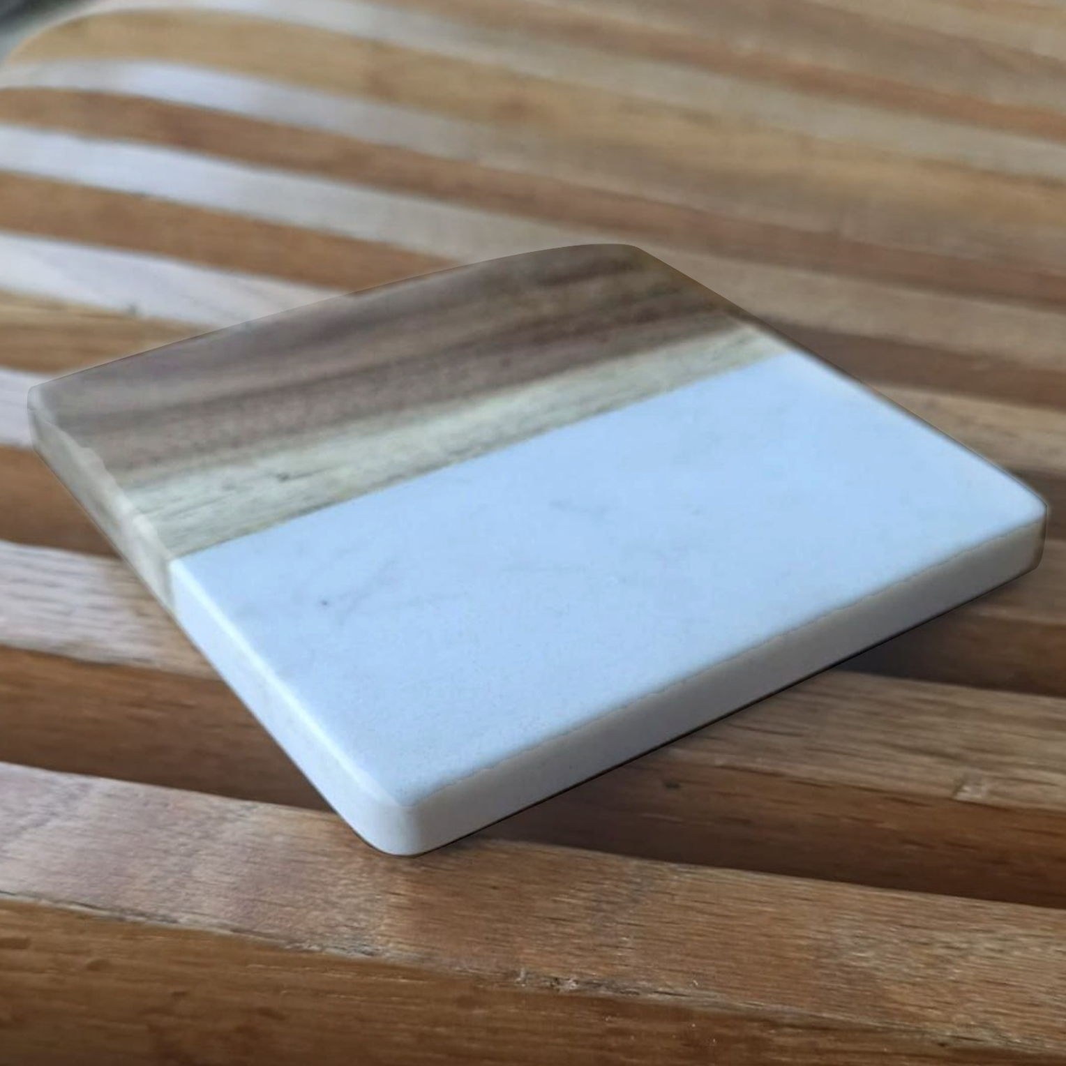 Custom Marble Wooden Coaster – Etch